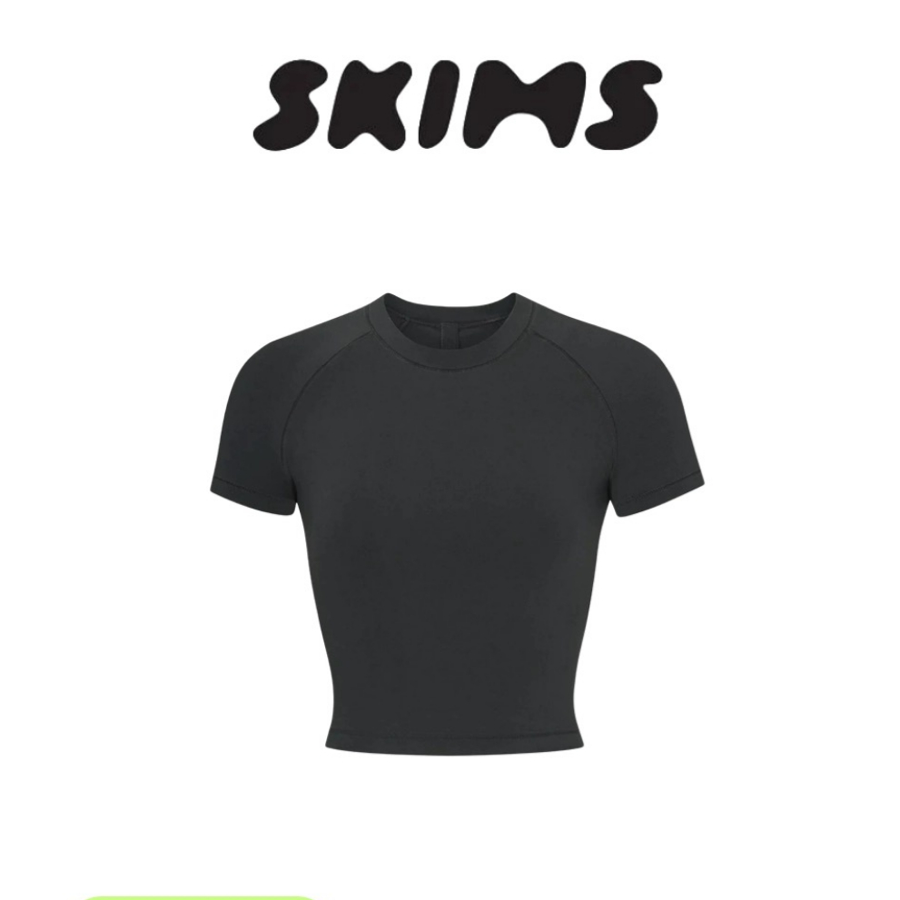SKIMS SLIM FIT ROUND NECK WOMEN T-SHIRT IN COTTTON | Shopee Philippines