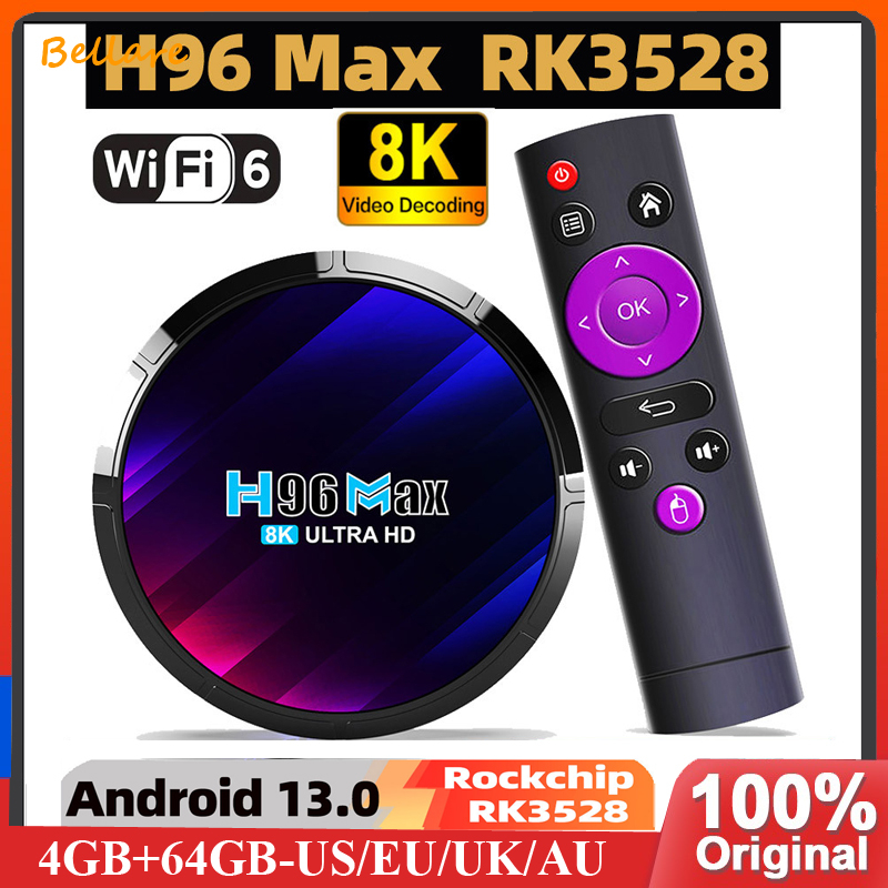 H96 MAX RK3528 Media Player Support 8K Video Decoding Set Top Box for Android 13 [Bellare.ph ...