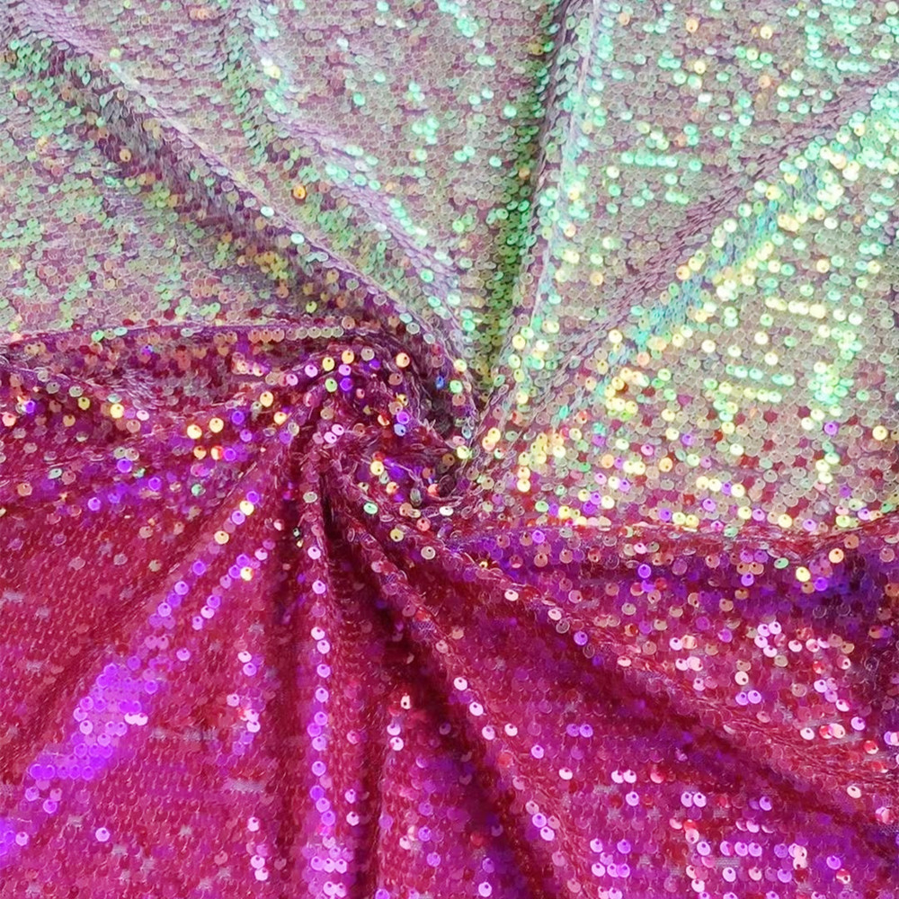 1 Meter Fashionable High-end Gradient Sequin Clothing Fabric | Shopee ...