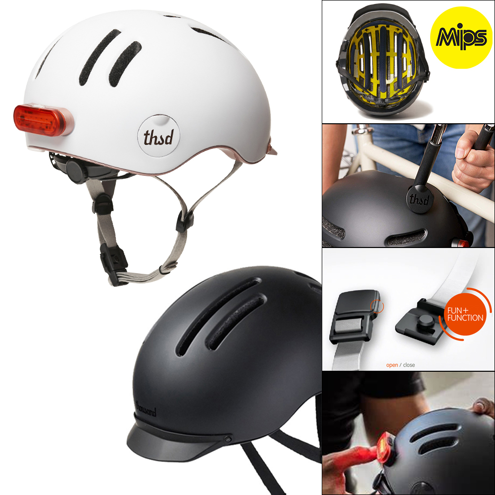 Thousand Chapter MIPS Adult Bike Helmet - LED Tail Light Bicycle Safety ...