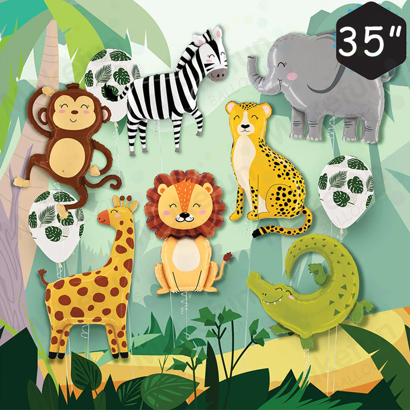Giant Inflatable Animals Zebra Elephant Giraffe Jungle Animal Balloons ...