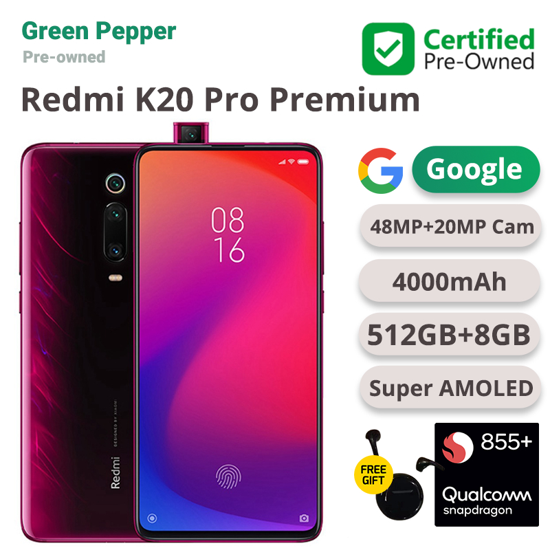 MI Redmi K20 Pro(Redmi 9T Pro) 8GB RAM 512GB ROM Snapdragon 855+ 48MP+20MP Pop up Camera Gaming ...
