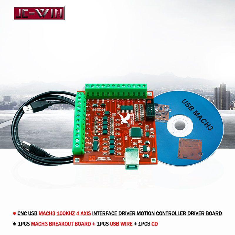 RNR Interface Board USB MACH3 100Khz 4 Axis Interface Driver Motion ...