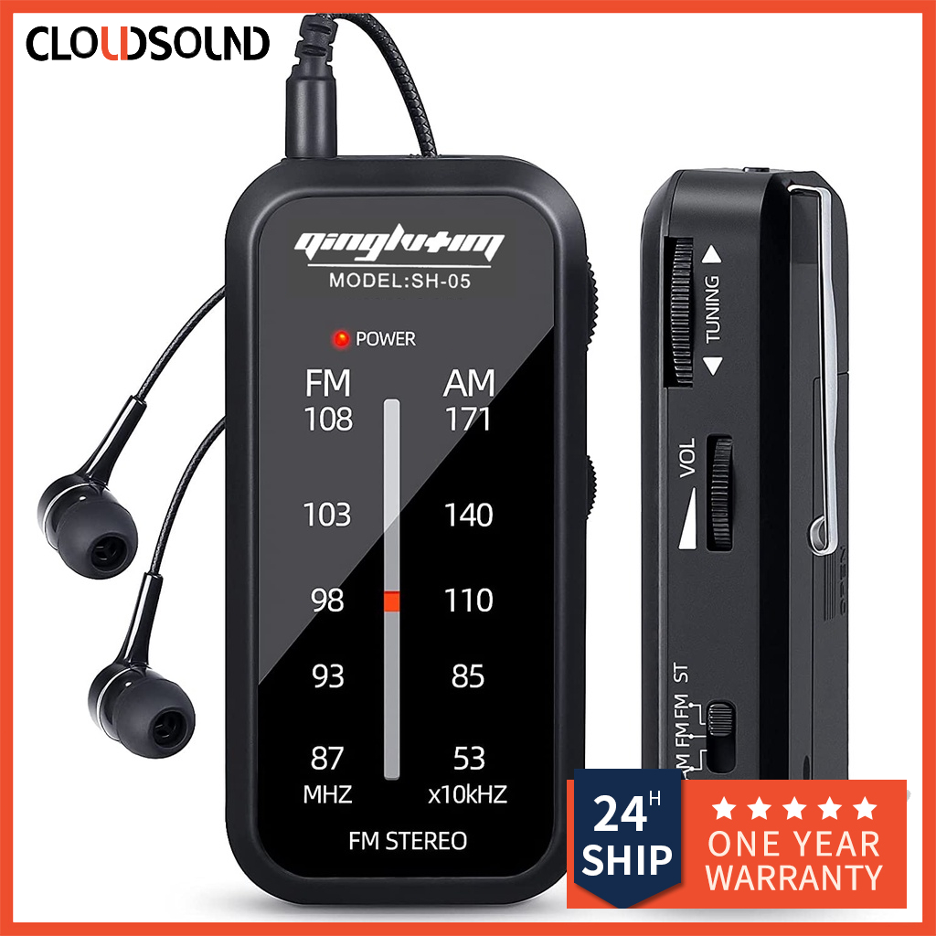 Pocket Radio Mini walkman AM FM Radio Hand Stereo Portable Radios ...