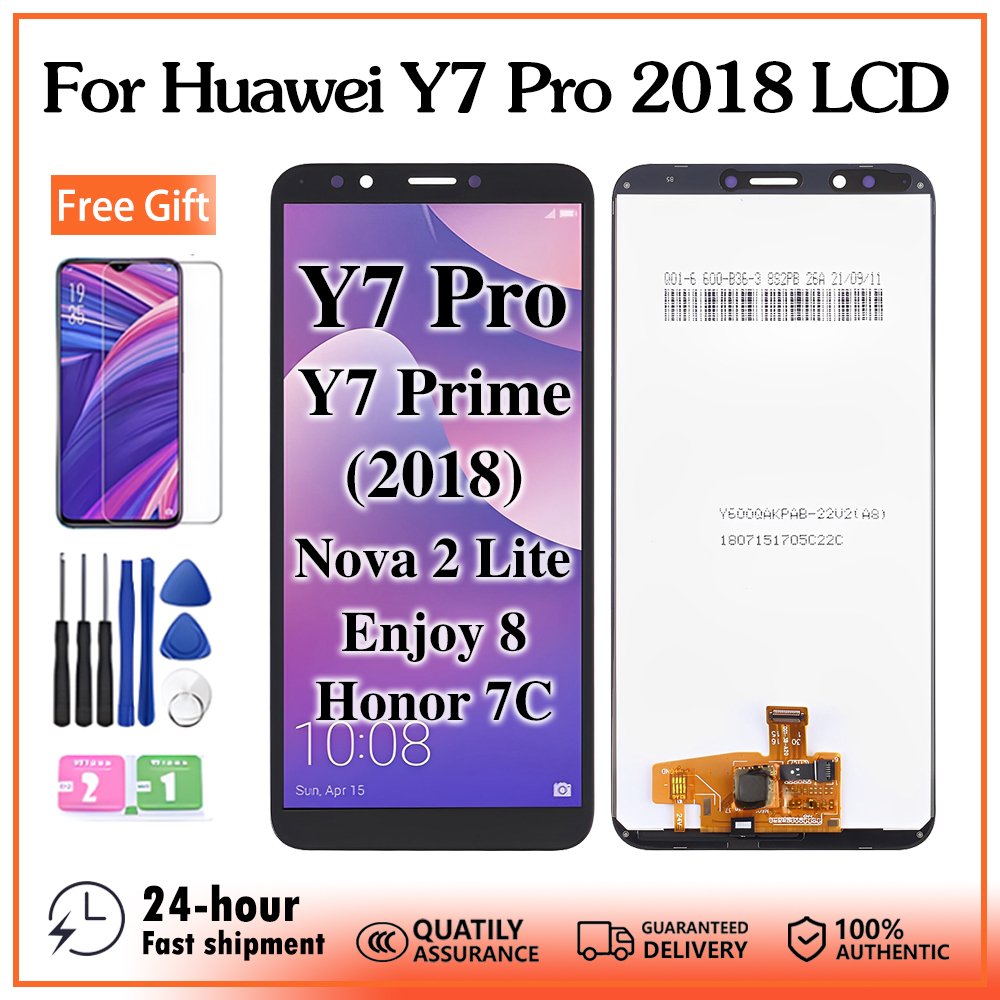 For Huawei Y7 Pro 2018 Y7 Prime 2018 Nova 2 Lite Enjoy 8 Honor 7C LCD ...
