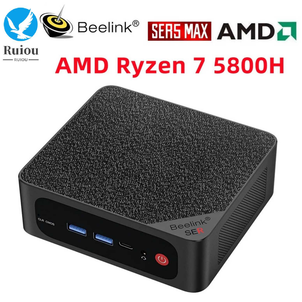Beelink SER5 Max AMD Ryzen 7 5800H Mini PC TDP 54W Windows 11 Pro DDR4 ...