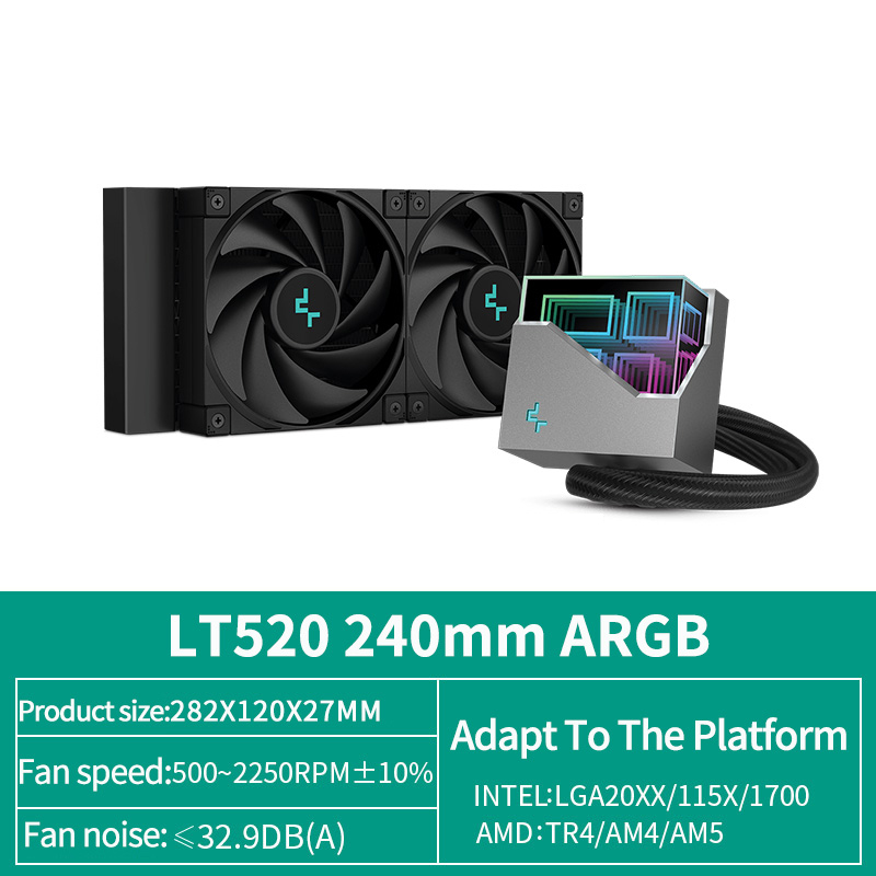 Deepcool LT720 LT520 CPU AIO Liquid Cooler 360mm High-Performance Water ...