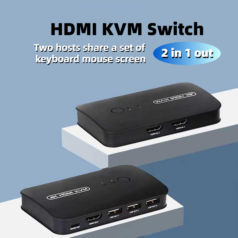 Type C/VGA/HDMI KVM Switch | 1080P/4K | 2/3/4 Ports 1 Multi Computer ...