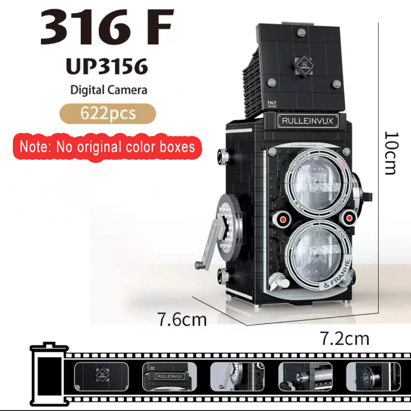Vintage DSLR Camera Model Blocks Kit, Collectible DIY Building Blocks ...