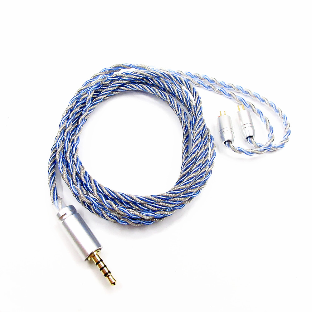 4 Strand Twisted Single Crystal Copper Silver Plating Silver Foil Wire ...