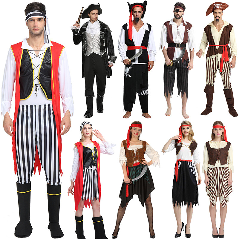 Cosplay Halloween Adult Dress Up Costume Show Costume Pirate Character ...