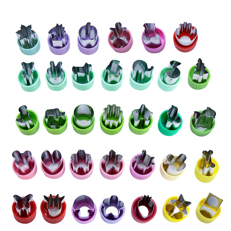 【HGPH】DIY Mini Food Fruit Cutters Stainless Steel sandwich Cutter With ...