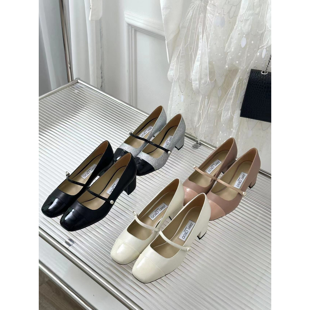 JC marie jane's thick heel shoes | Shopee Philippines