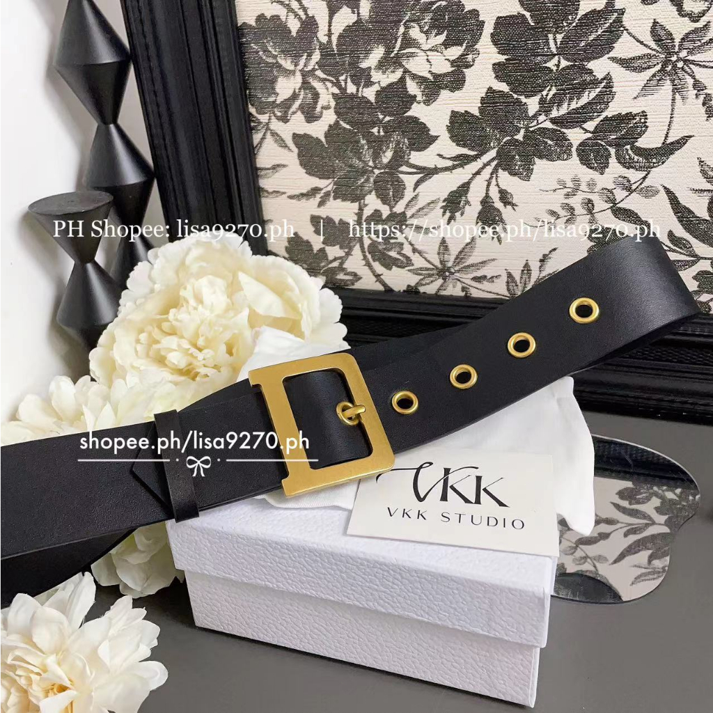 @vkk_studio LISA | D letter belt (width 5.0cm) | Shopee Philippines
