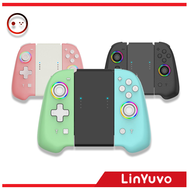 LinYuvo Game Controller Wireless L/R Joypad for Switch/Switch Lite/OLED for Joycon Controller ...