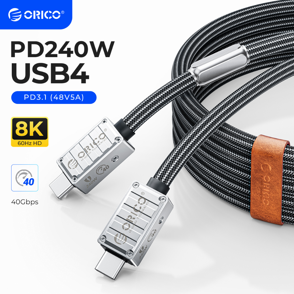 ORICO 240W USB C to USB C Cable MacBook&iPad Pro Fast Charging Cable ...