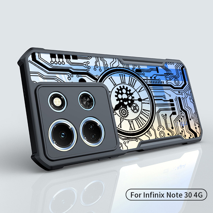 Mechanical Clocks Pattern Clear Shockproof Case Infinix Note 30 Pro 30i VIP 40X 40 Plus 4G 5G ...