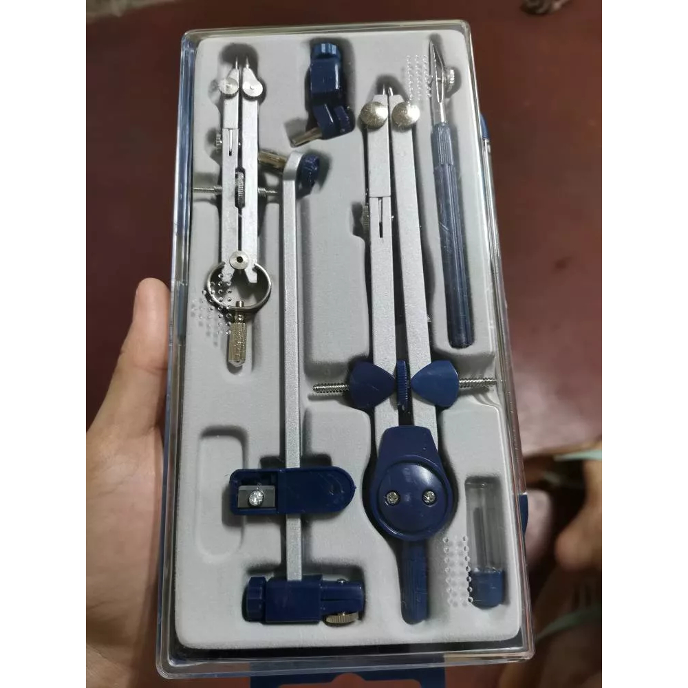 1 Set 7pcs Professional Drawing Compass Kit with Extension Bar for ...