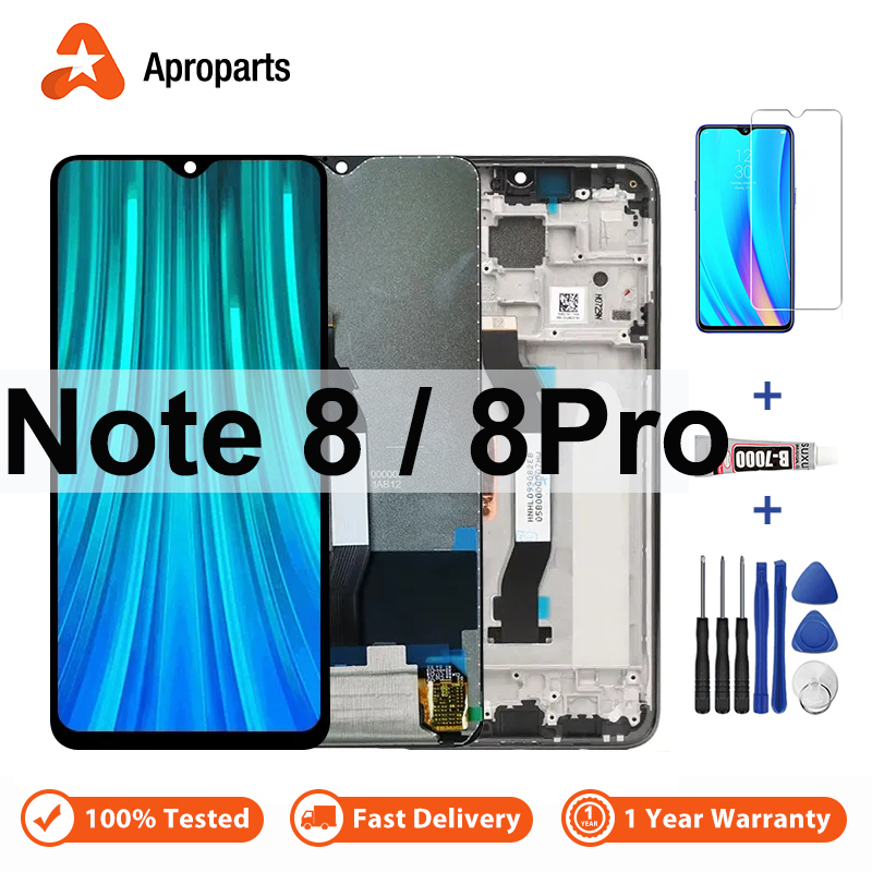 Display For Xiaomi Redmi Note 8 Note8 Pro M1908C3JH M1906G7I LCD Touch ...