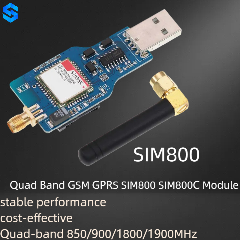 USB to GSM Module Quad-band GSM GPRS SIM800 SIM800C Module for Wireless ...