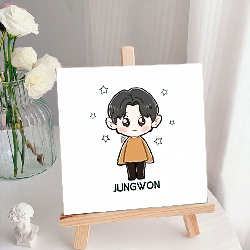 DROFE Paint By Number Enhypen Numbers Painting Diy Gift With Frame ...