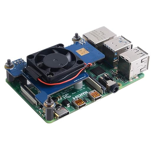 52Pi Raspberry Pi 4 PoE HAT Support IEEE 802.3af or 802.3at PoE ...