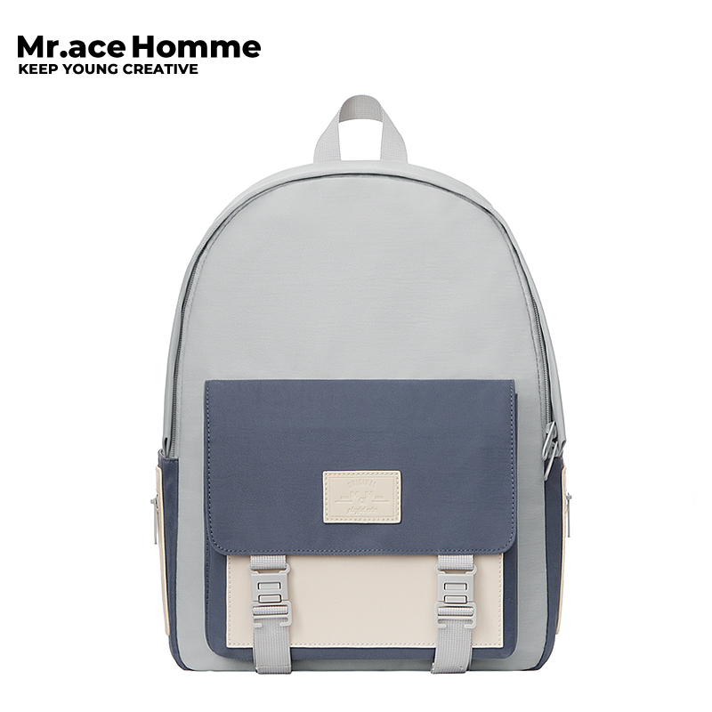 Mr.ace Homme 2160 Ash blue series schoolbag ins style original small ...