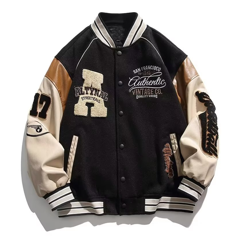 American Varsity Jacket For Men Vintage Baseball Jacket For Men Letter ...