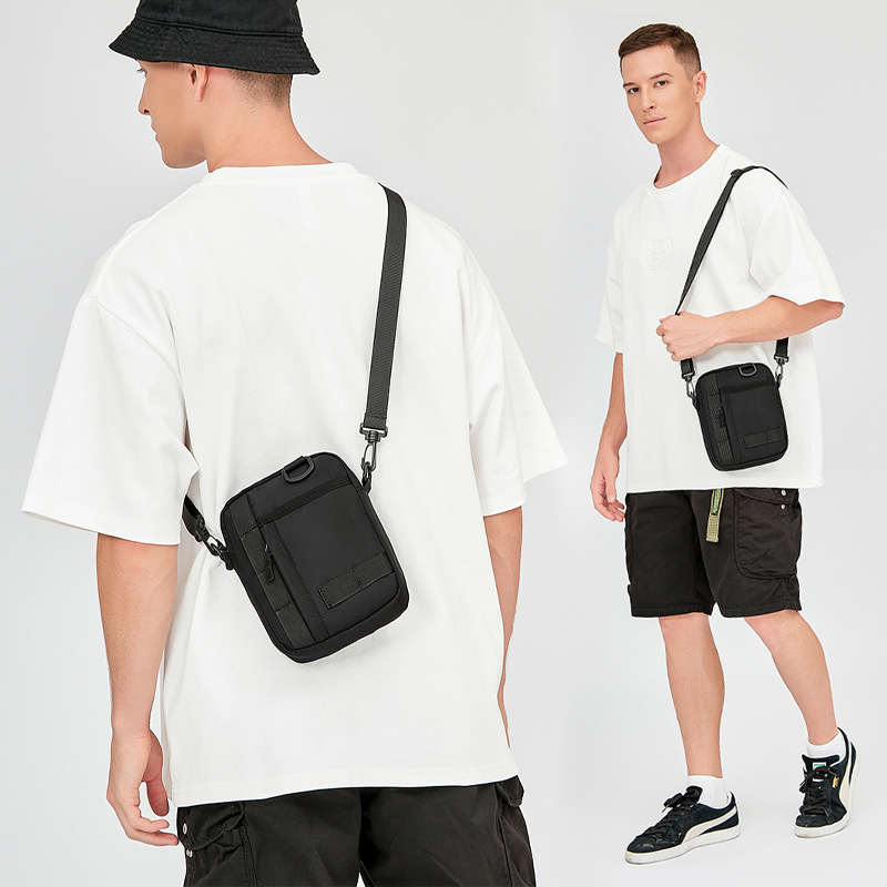 Japan Fashion Men Sling Bag Nylon Small Shoulder bag Boy's Crossbody ...
