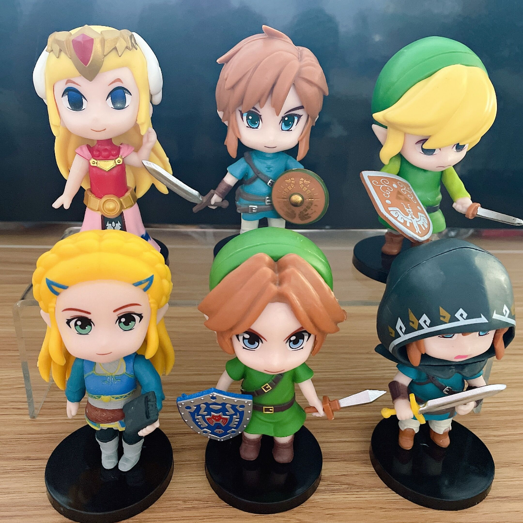 6Pcs/Set 10cm The Legend of Zelda: Spirit Tracks Figures Toon Link ...