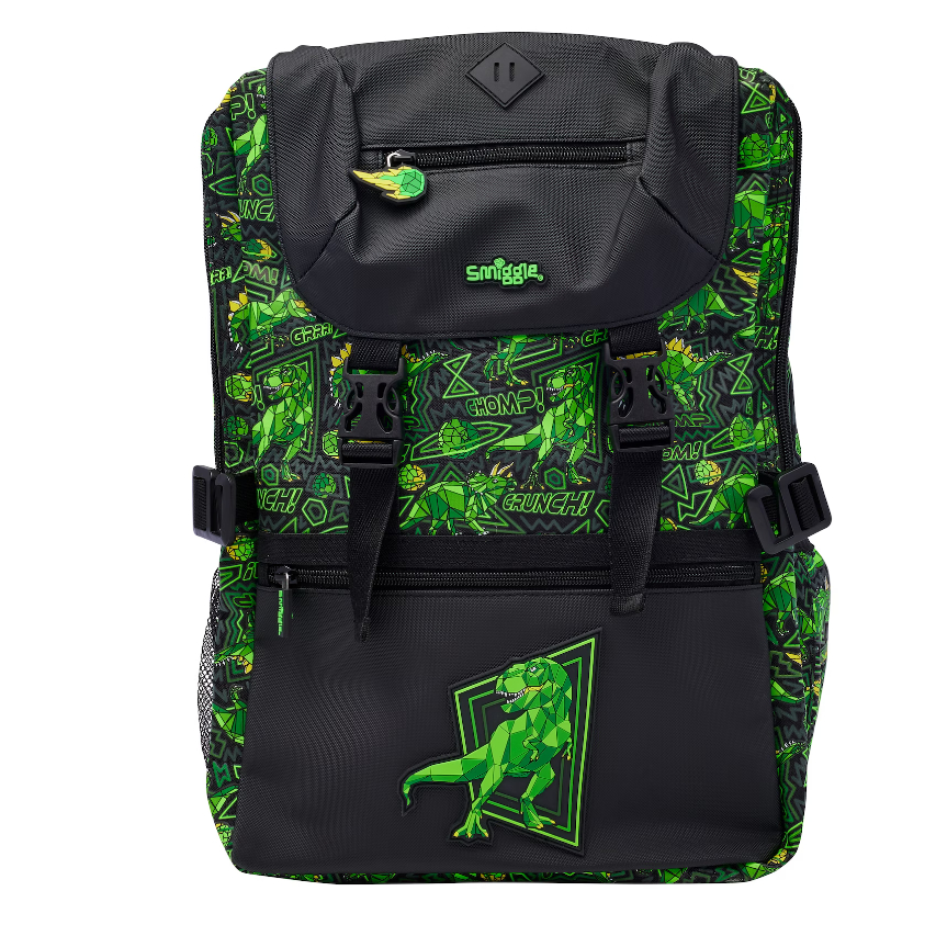 Smiggle dinosaur Wild Side Attach Foldover Backpack for klds | Shopee ...