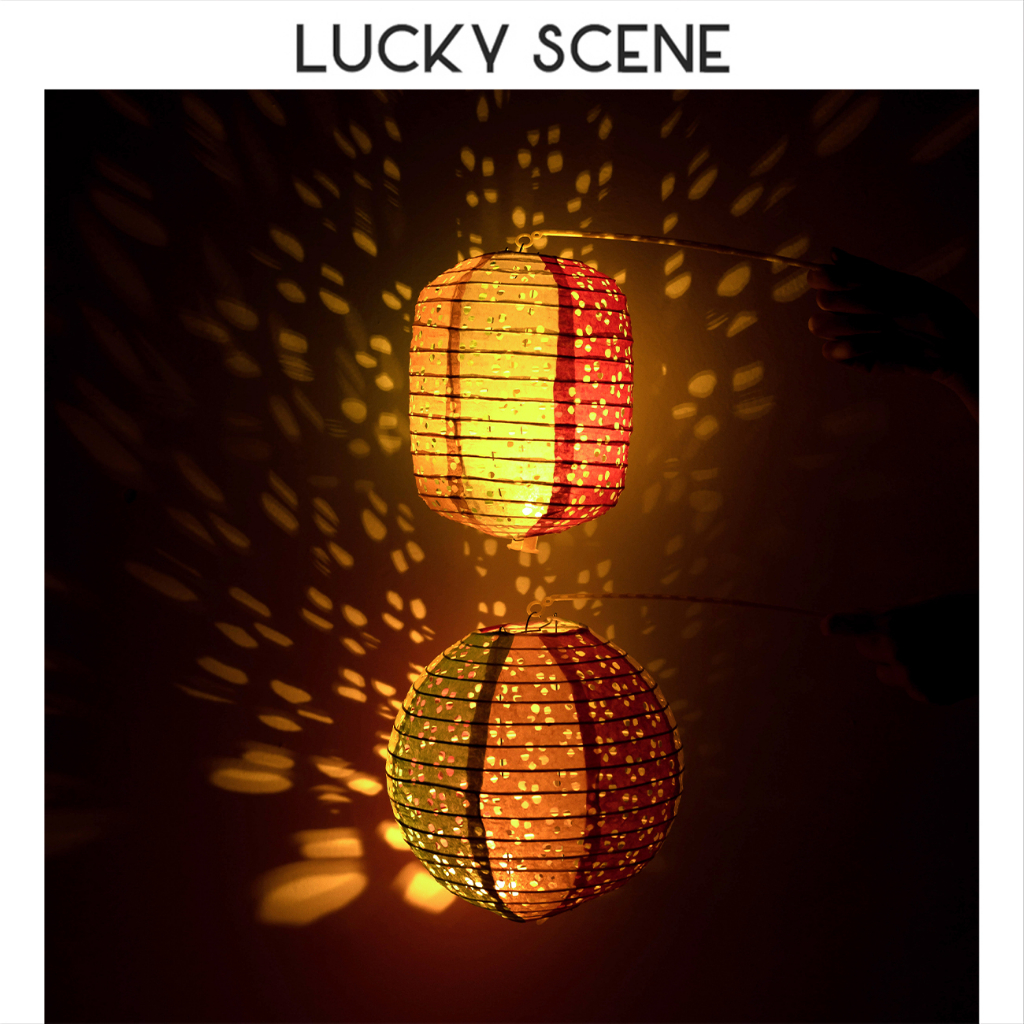 1Pcs Openwork Paper Lantern Children's Dance Handheld Luminous Lantern ...