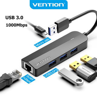 Vention USB Hub To Rj45 Ethernet High Speed Gigabit 10/100/1000mbps Lan ...