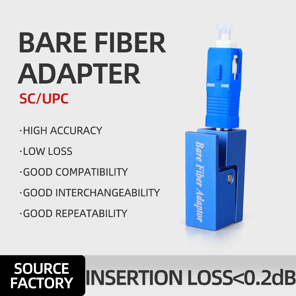 SC UPC adapter Square optical fiber coupler SC bare fiber adapter ...