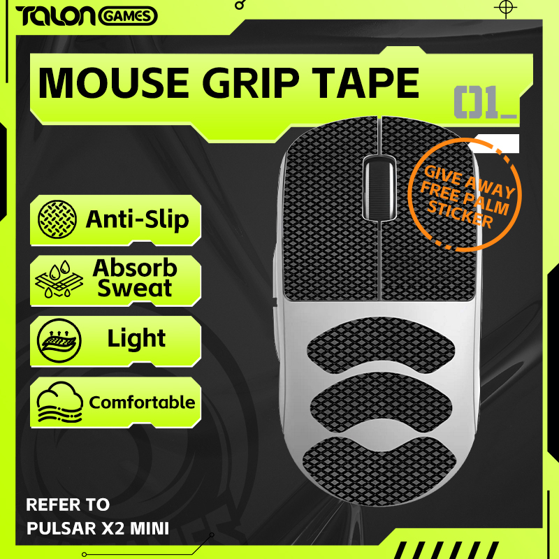 1 Pack TALONGAMES Mouse Grip Tape for Pulsar X2 Mini Gaming Wireless ...
