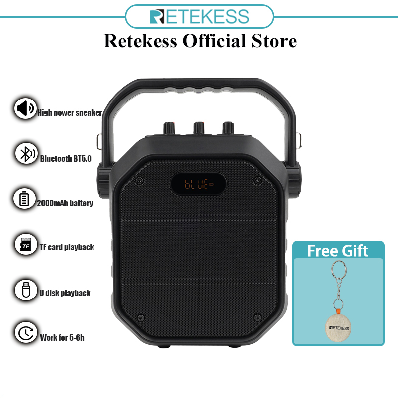 Retekess TC102 Professional Portable Wireless Bluetooth Speaker Stereo ...
