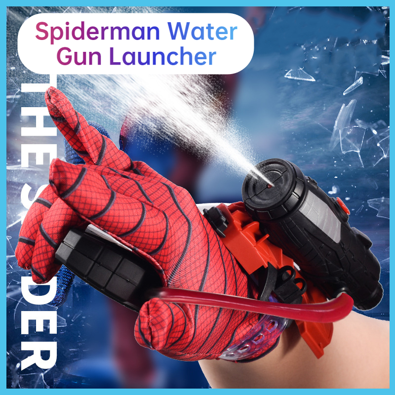 NEW Spiderman Glove Water gun Launcher Web Shooter Toys Cosplay Spider ...