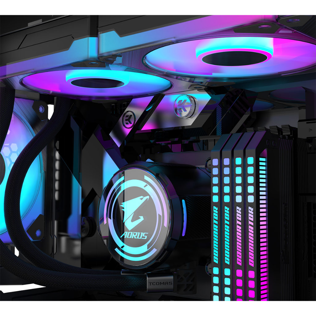 TCOMAS SJ-A100E 360 ARGB CPU Aio Cooler DIY Customized Water Cooled ...