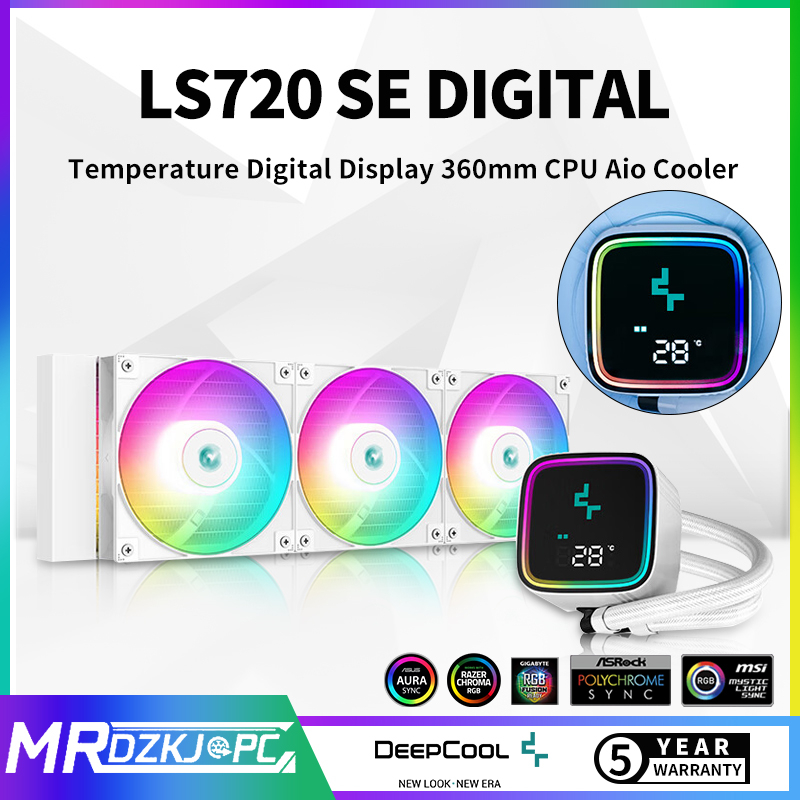 Deepcool LS720 SE Digital / LS520 SE Digital CPU Aio Cooler Liquid ...
