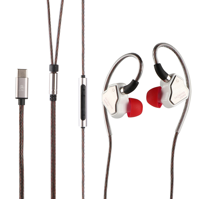 7Hz Salnotes Zero TYPE-C/3.5mm 10mm Dynamic Driver In-Ear Earphone HIFI ...