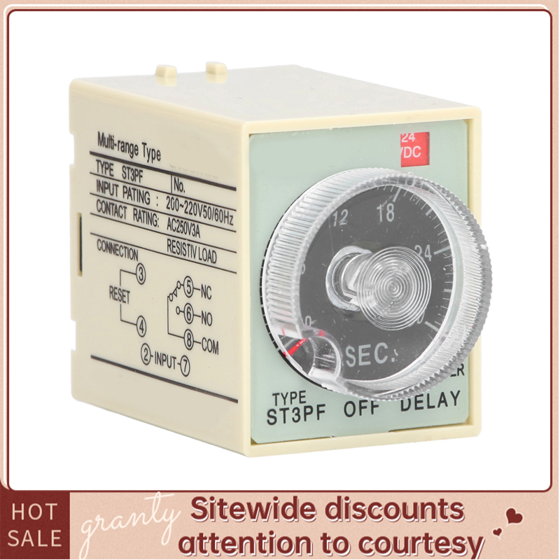 [Ready Stock] Granty 30S Time Relay ST3PF Power Off Delay Timer 200 ...