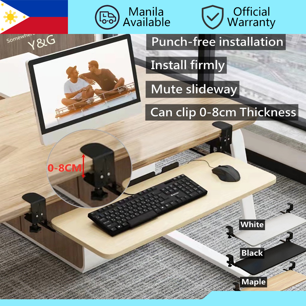 Punch-Free Sliding Rail Keyboard Rack keyboard tray table extension ...