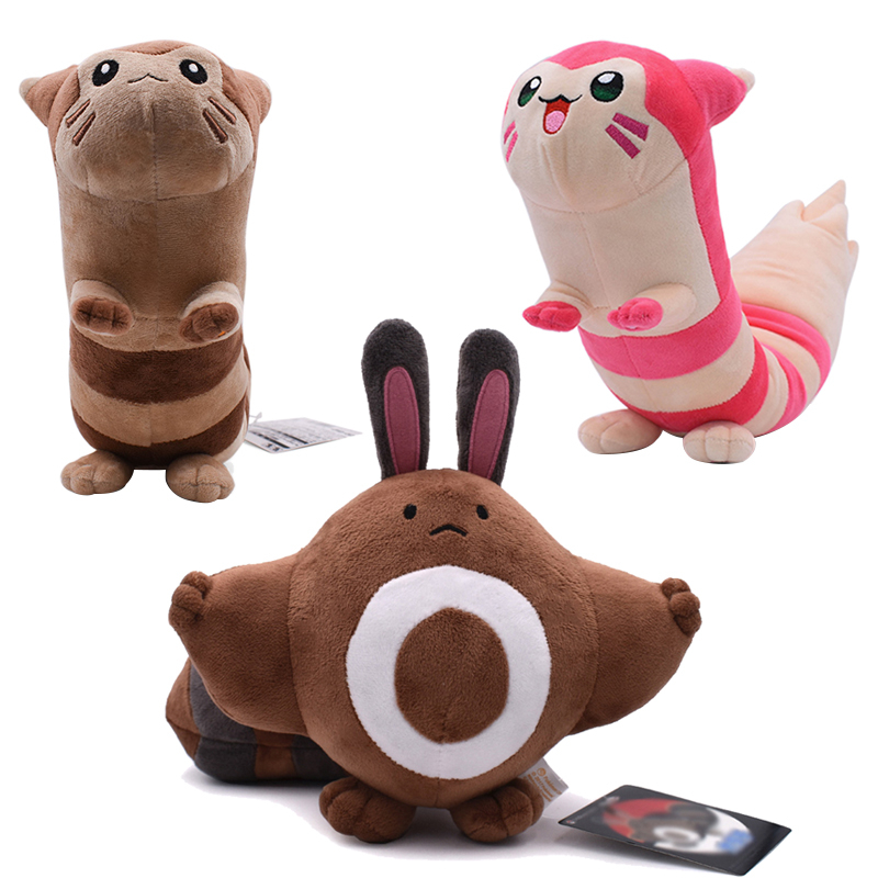 23-47cm Pokemon Anime Figure Sentret Furret Plush Toys Doll Hold Pillow ...