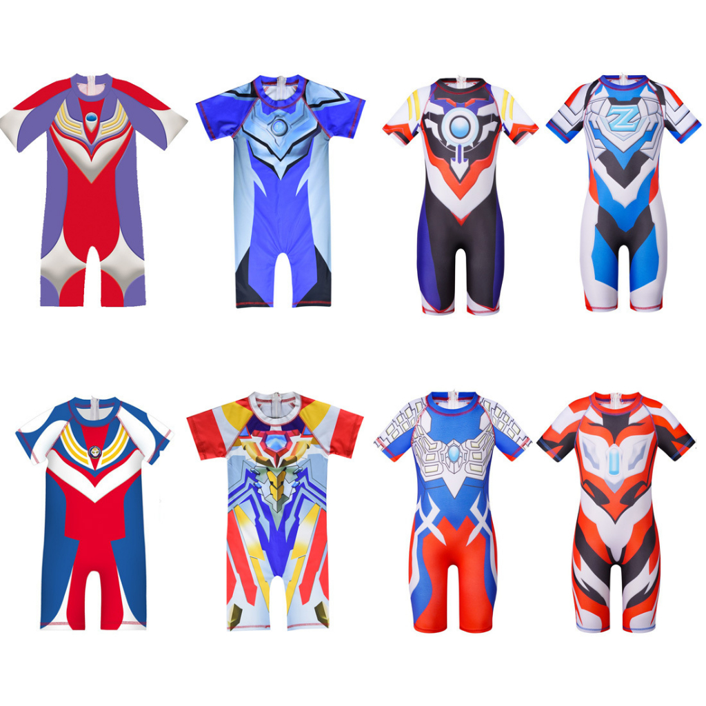 Ultraman new boys swimming costume children Kids one-piece swimsuit ...