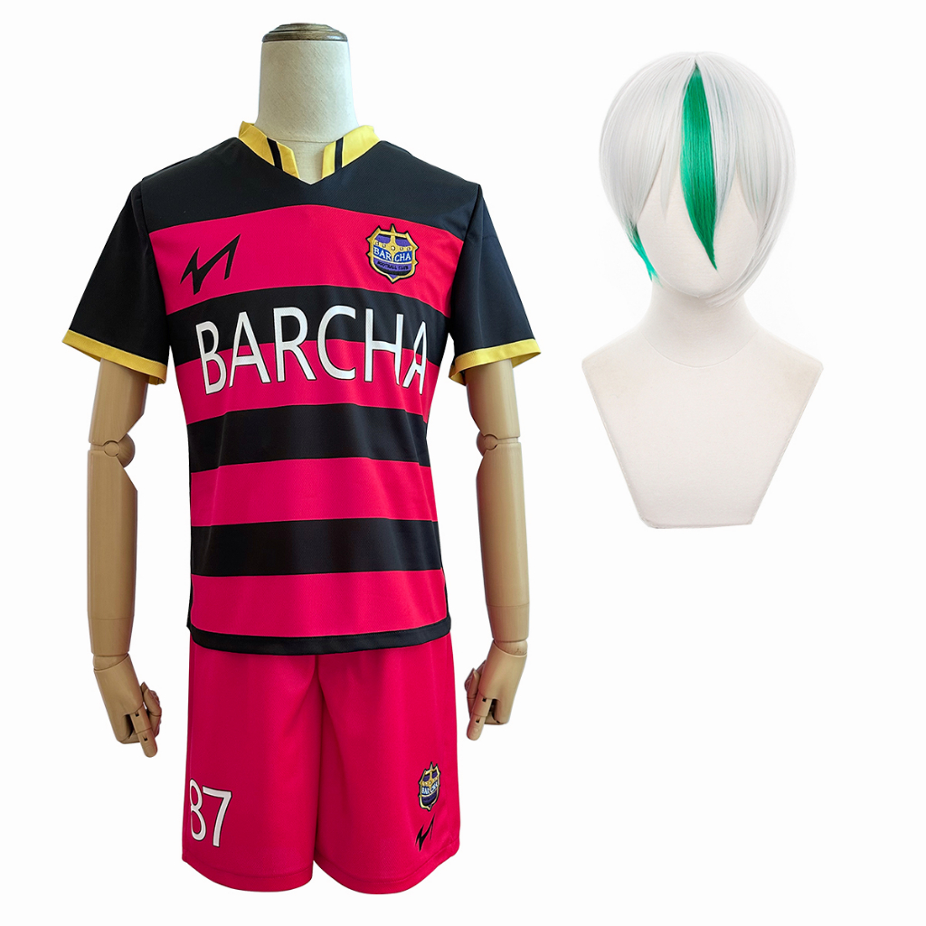 HOLOUN Blue Lock FC BARCHA Cosplay Costume BACHIRA Jersey Football ...