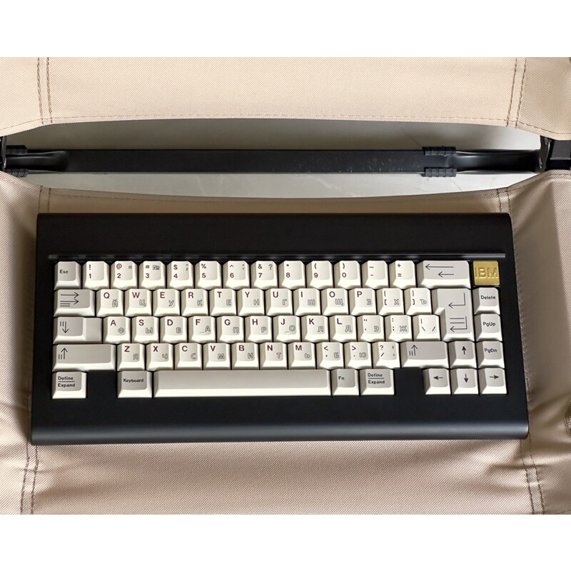 【Keycap Only】Retro Hollow Russian Keycap 145 Keys Cherry Profile PBT ...