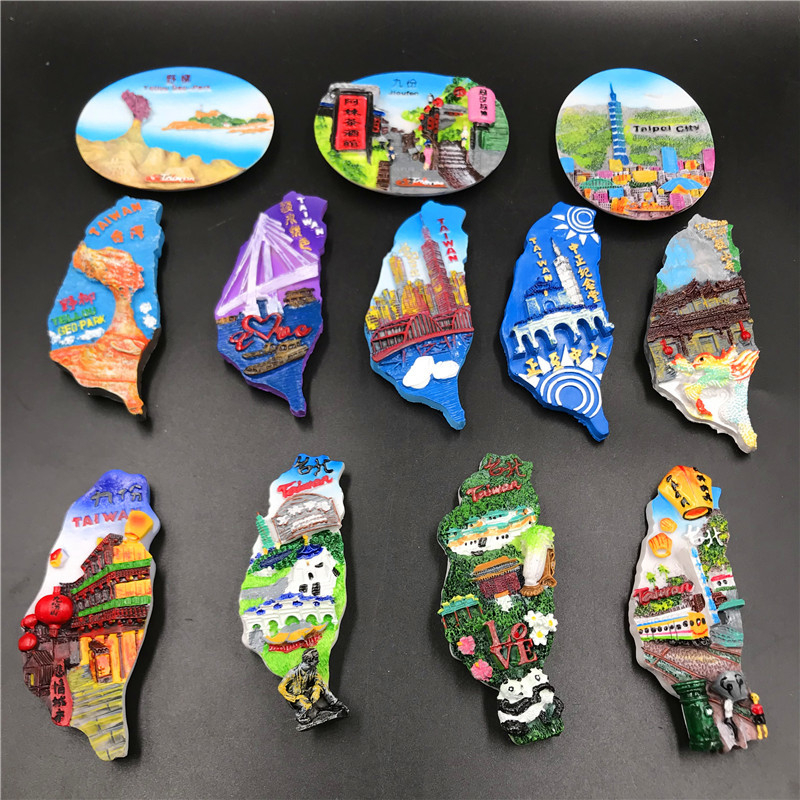 3D fridge magnet China Taiwan magnetic refrigerator stickers Taiwan ...