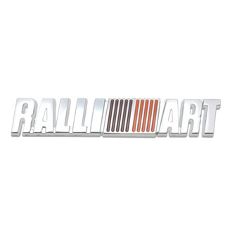 3d Metal Car Decor Ralliart Logo Decal Front Hood Grille Emblem Badge ...