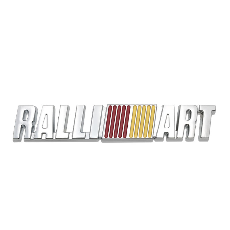 3d Metal Car Decor Ralliart Logo Decal Front Hood Grille Emblem Badge ...