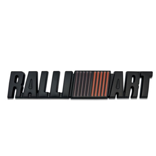 3d Metal Car Decor Ralliart Logo Decal Front Hood Grille Emblem Badge ...